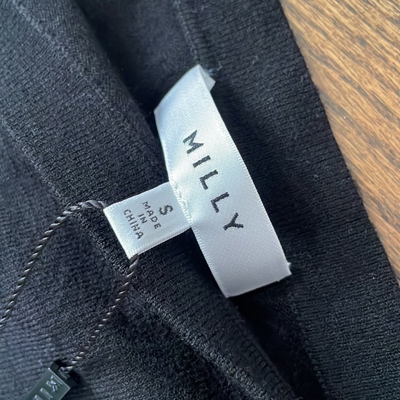 Milly | Tops | Milly Selena Black Off The Shoulder Ribbed Long Bell ...